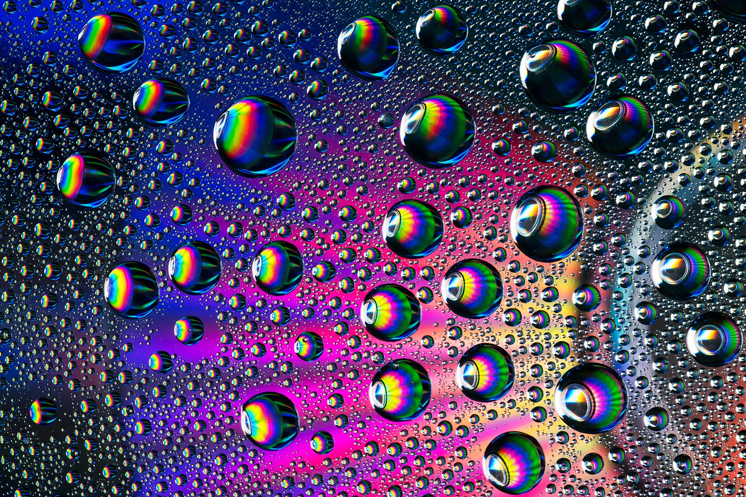 Macro Water Droplet Photography, January 2025